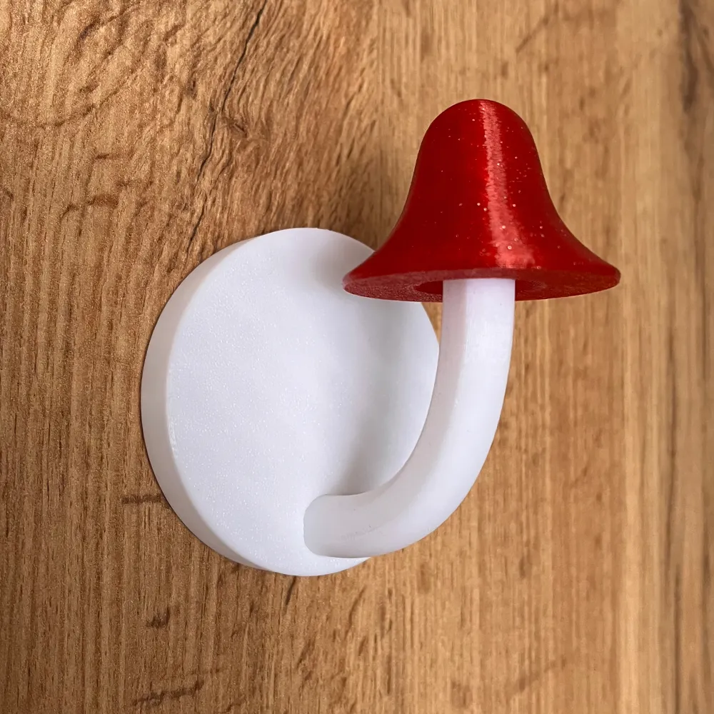 Mushroom Wall Hook - Free 3D Print Model - MakerWorld