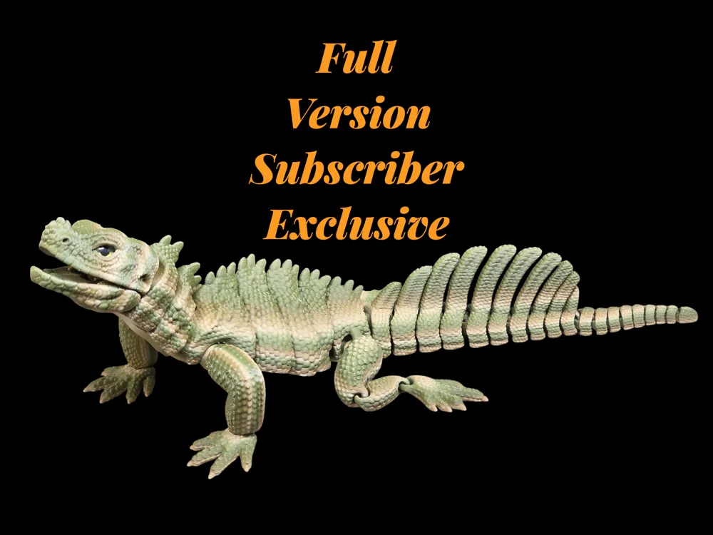 Sailfin Dragon- Hyper realistic articulated Lizard - Free 3D Print ...