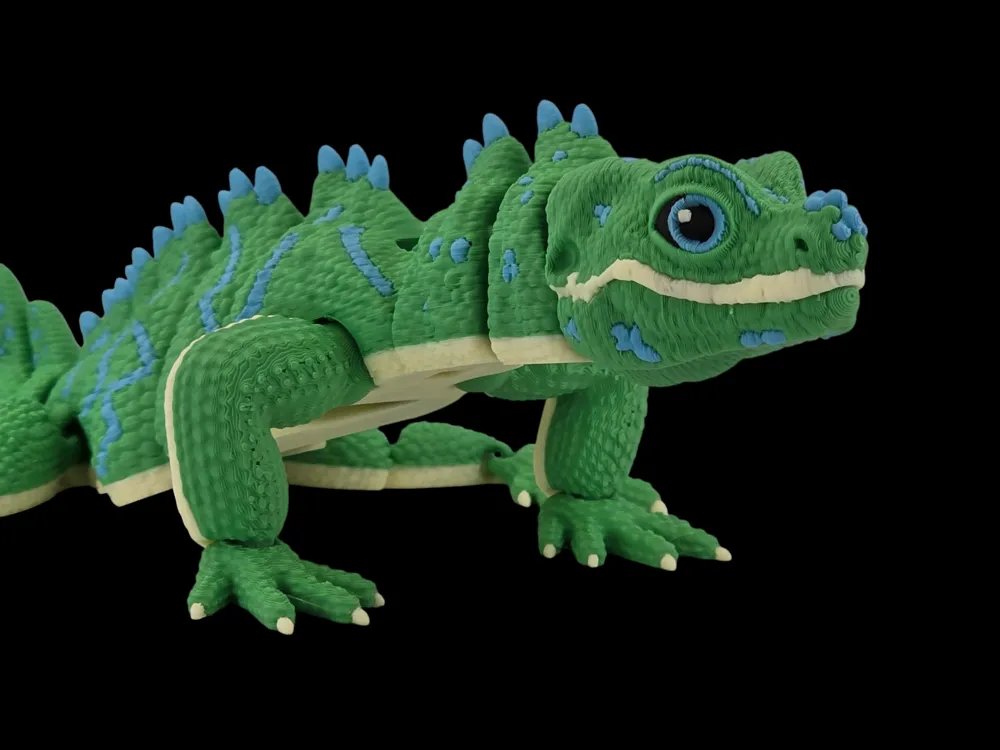 Sailfin Dragon- Hyper realistic articulated Lizard - Free 3D Print ...