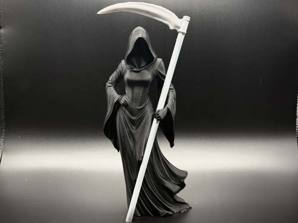 "Lady Death" - Female Reaper Figurine ! - Free 3D Print Model - MakerWorld
