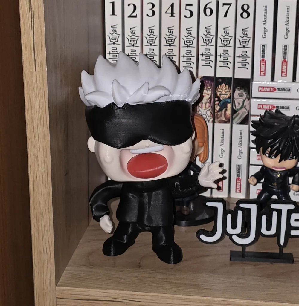 Gojo without AMS, Bookshelf Figure - Free 3D Print Model - MakerWorld