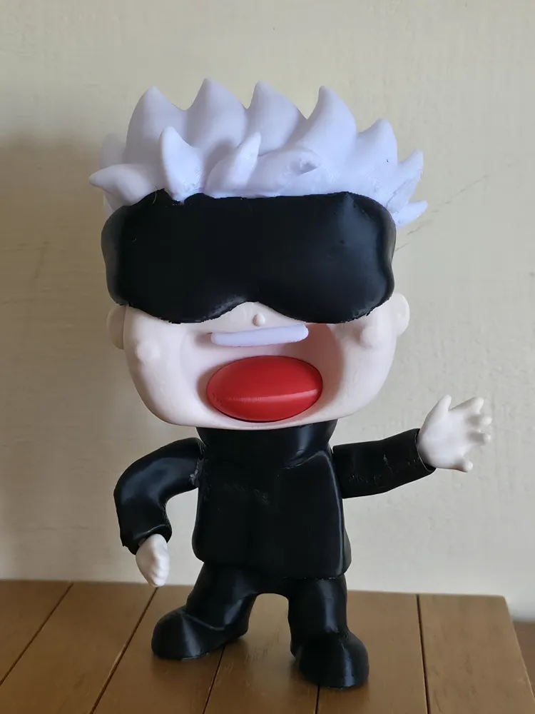 Gojo without AMS, Bookshelf Figure - Free 3D Print Model - MakerWorld