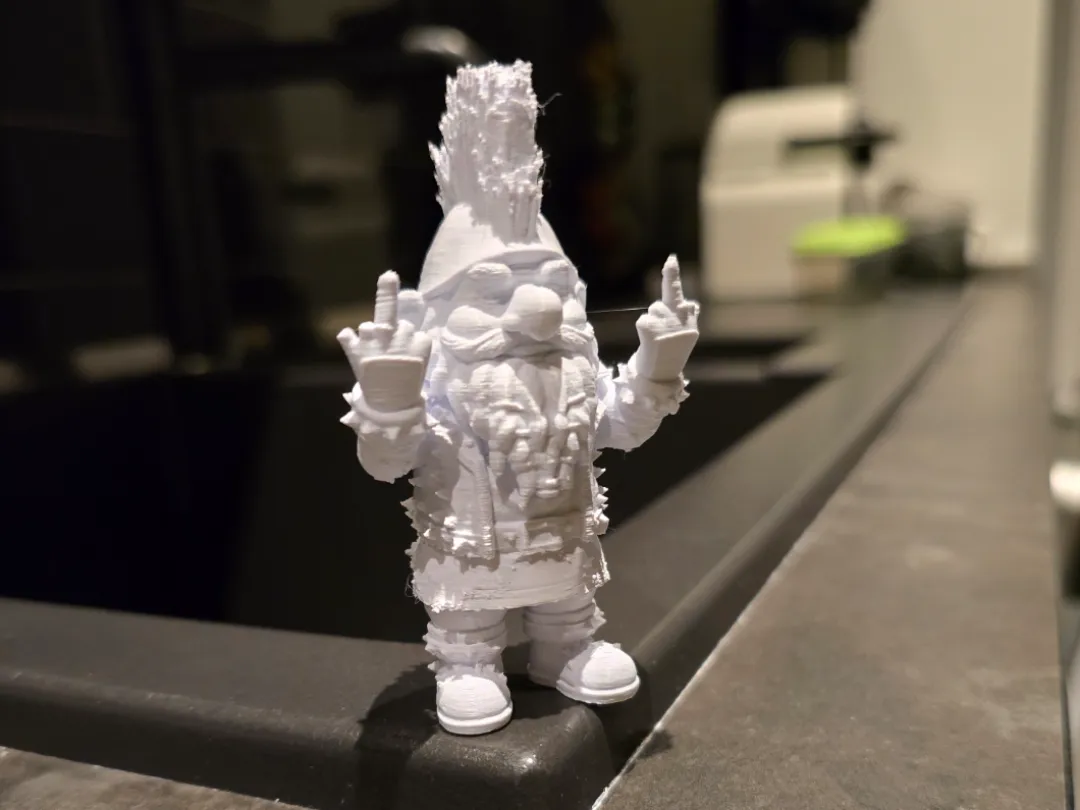 Rude Punk Gnome Figurine Middle Finger Design - Free 3D Print Model ...