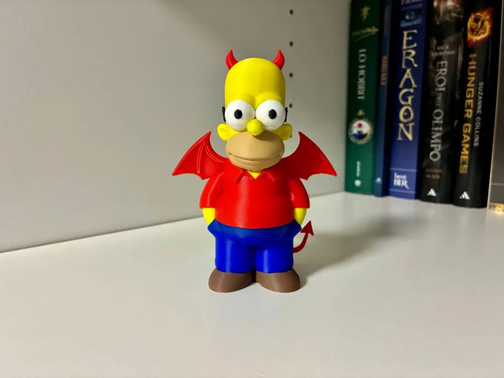 Devil Homer Simpson by lucamoretti86 MakerWorld: Download Free 3D Models
