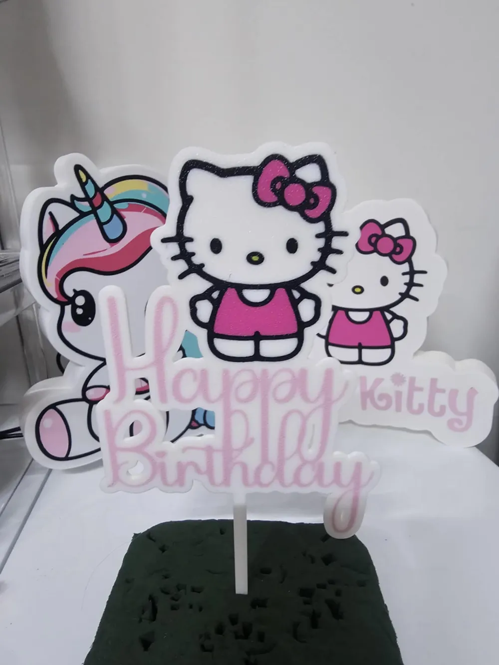 Hello Kitty Happy Birthday cake topper by J.TrognotMakerWorld: Download ...