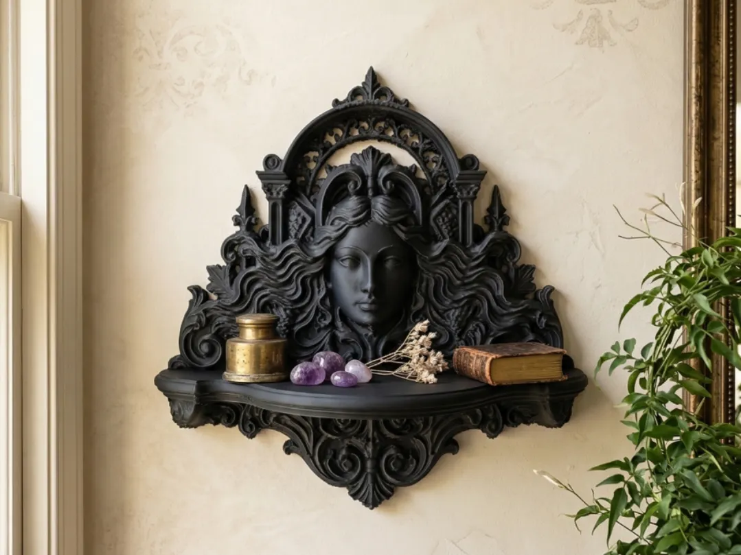 Baroque Nymph Shelf - The Ethereal Wall Muse - Free 3D Print Model ...
