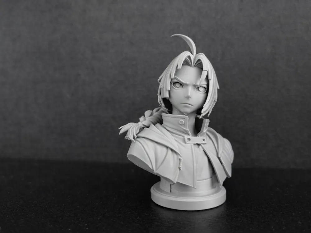 Busto de Edward Elric - Modelo de impresión 3D gratuito - MakerWorld