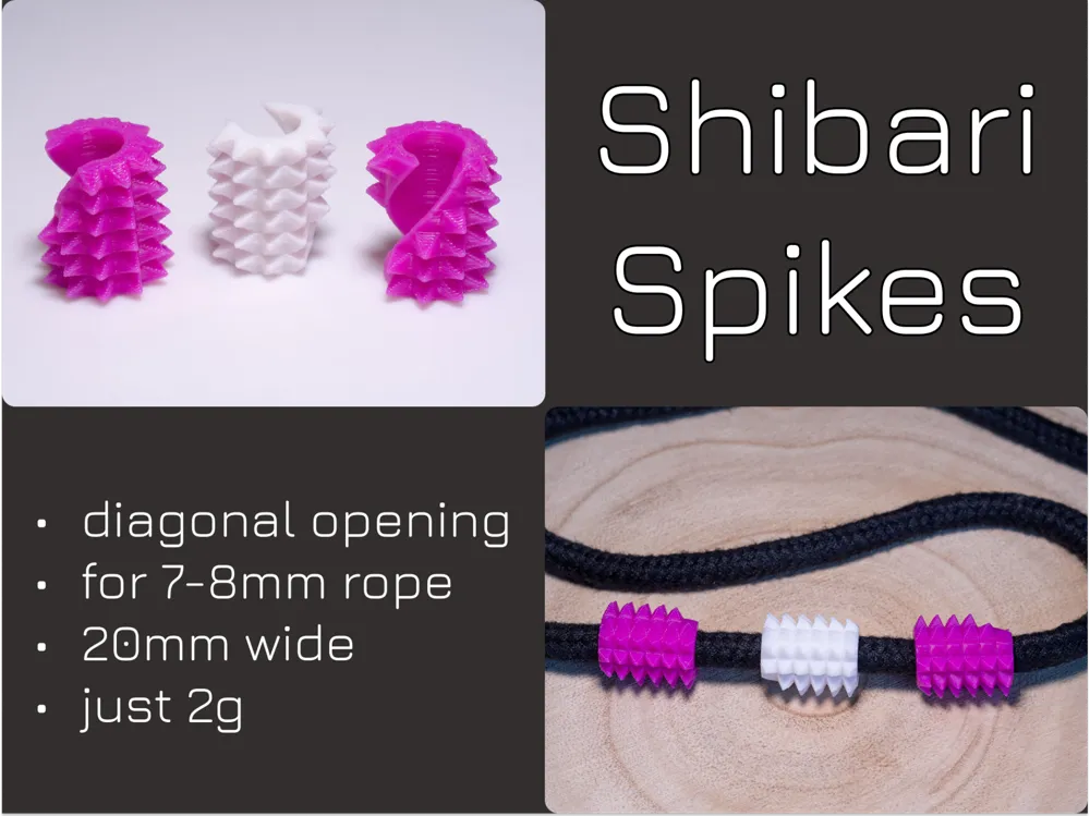 Shibari Rope Bondage Spikes by Leif3D - MakerWorld