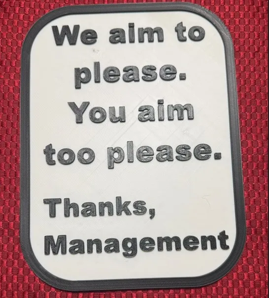 Cheesy Bathroom Signs by Joshua.loebenberg2 - MakerWorld