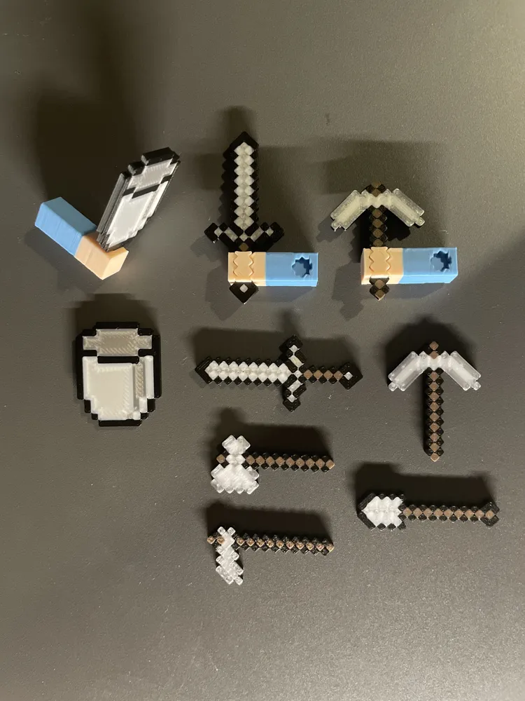 Customizable Minecraft Char Item Pack 1 By Jaebii - Free 3D Print Model ...