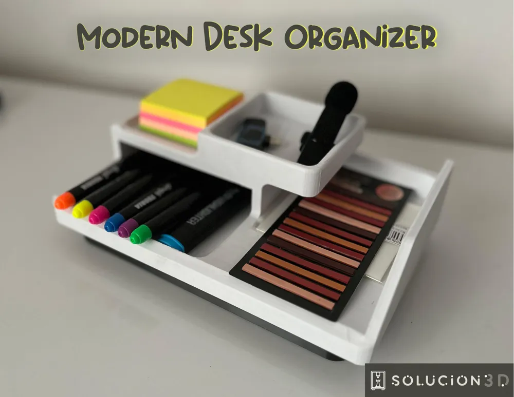 Modern Desk Organizer by S3D MakerWorld: Download Free 3D Models