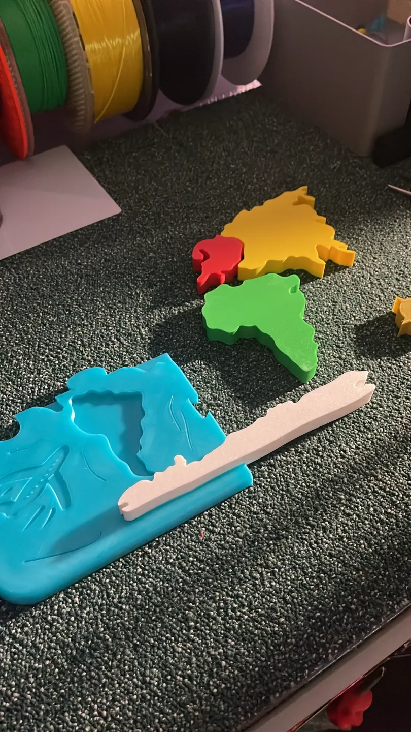 World map puzzle by intommy - MakerWorld