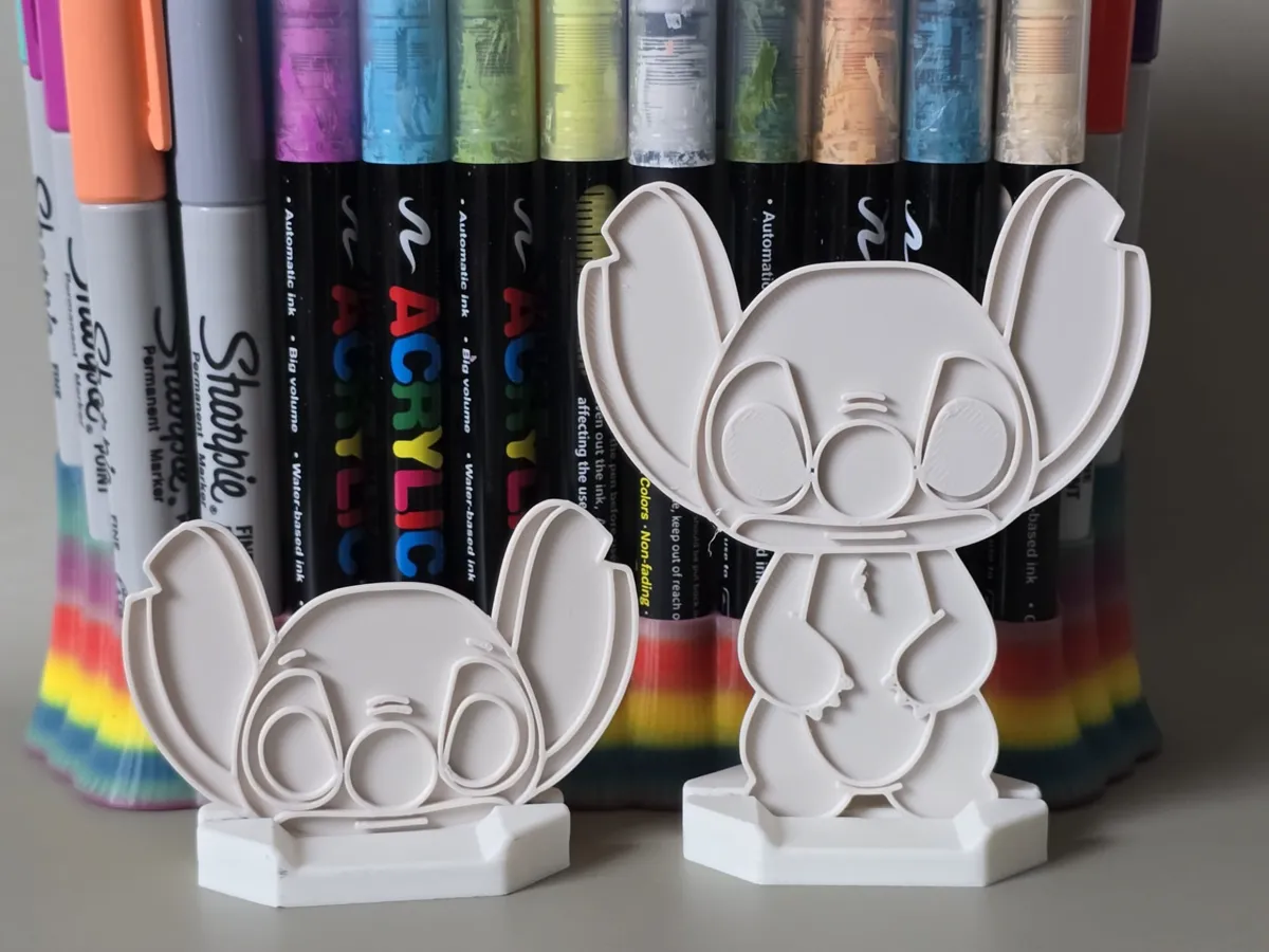 Cute Stitch Coloring Craft Set Creative Activity - Free 3D Print Model ...