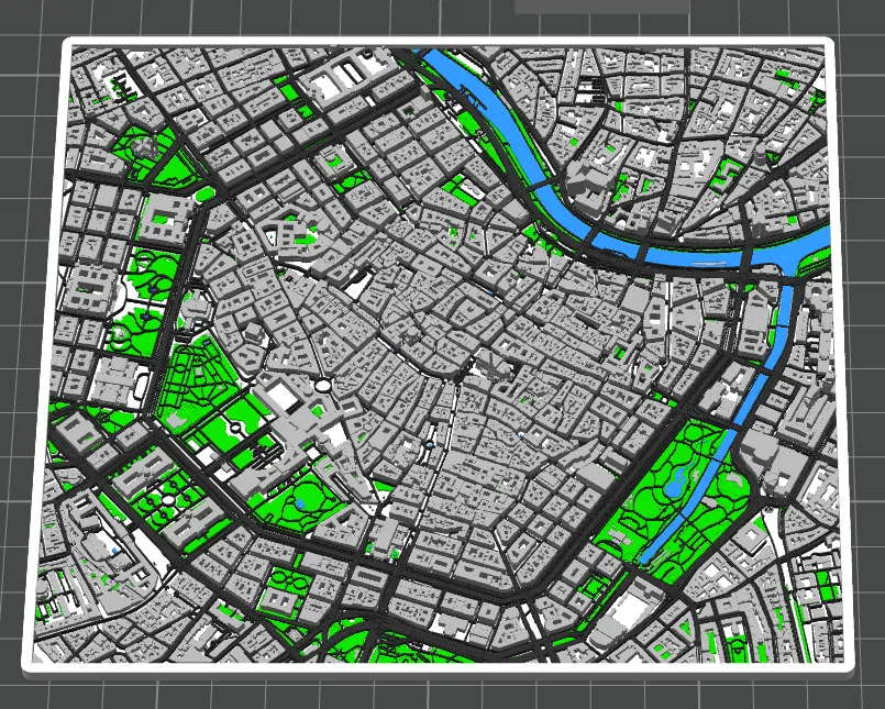 Vienna / Wien Inner City 3D Map by xchris MakerWorld: Download Free 3D ...