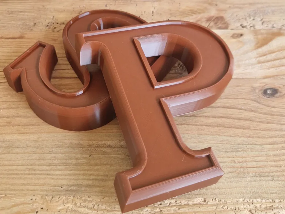 S & P chocoladeletters by Simon De Meester - MakerWorld