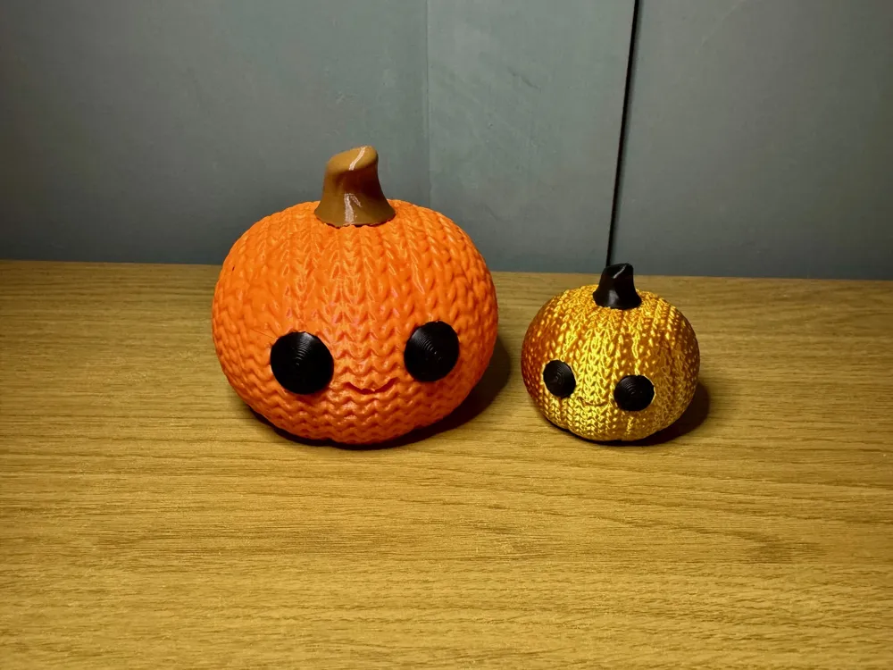 Cute Knitted Pumpkin - NO AMS Needed by SM3y MakerWorld: Download Free ...