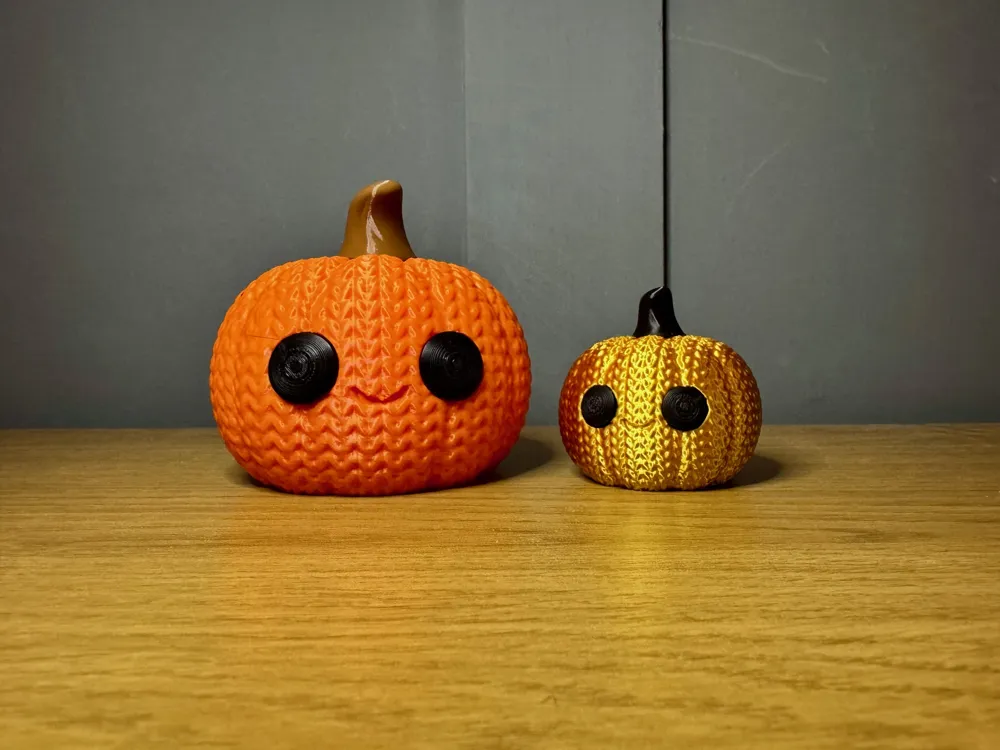 Cute Knitted Pumpkin - NO AMS Needed by SM3y MakerWorld: Download Free ...