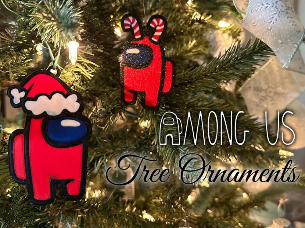 Among Us Christmas ornaments by dope MakerWorld: Download Free 3D Models