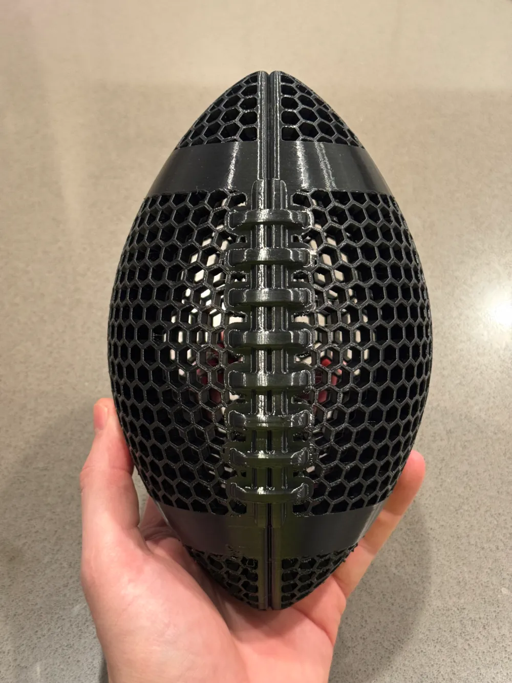 Airless Football with Display Stand - Free 3D Print Model - MakerWorld