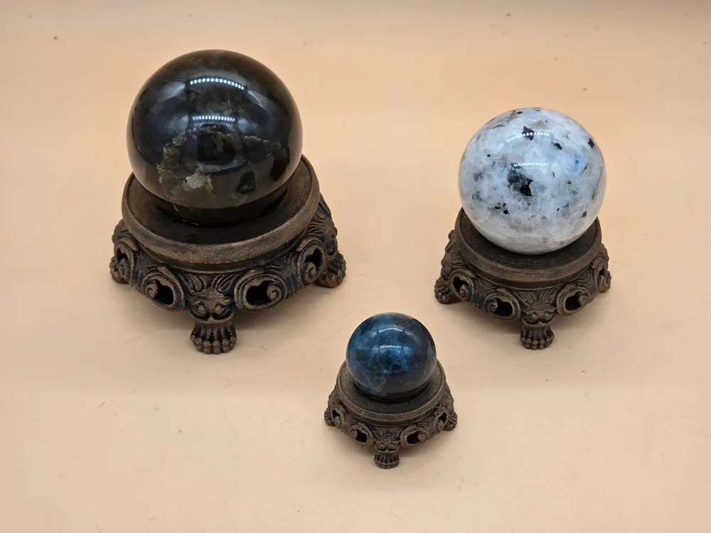 Sphere Stand – Ornamental Display Stand - Free 3D Print Model - MakerWorld