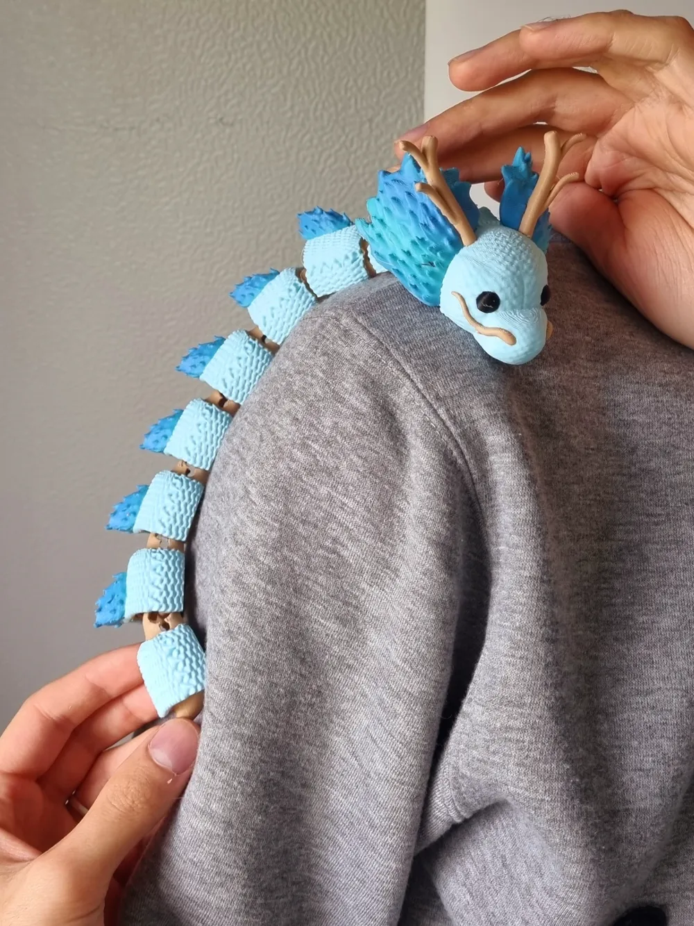 Flexi Articulated Knitted Dragon by Big Simi MakerWorld: Download Free ...