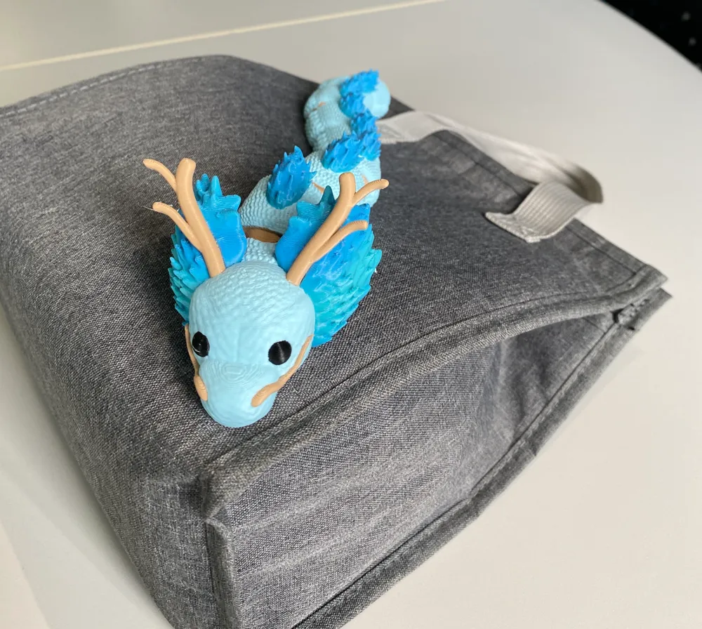 Flexi Articulated Knitted Dragon by Big Simi MakerWorld: Download Free ...