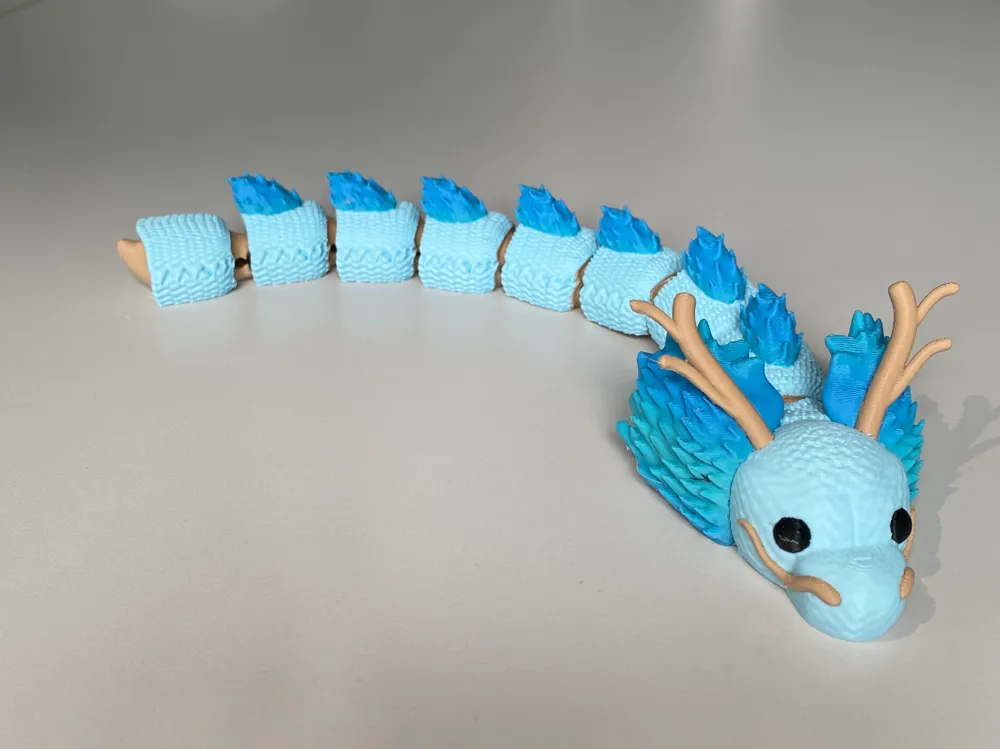Flexi Articulated Knitted Dragon by Big Simi MakerWorld: Download Free ...