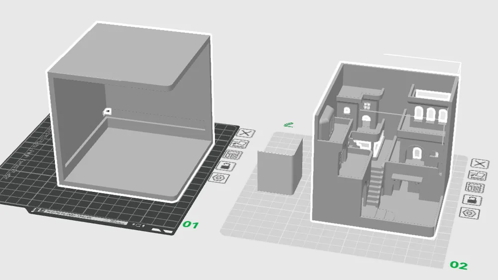 Diorama Cube – Mini Lighted Village – LED by Leroyd MakerWorld: Download Free 3D Models