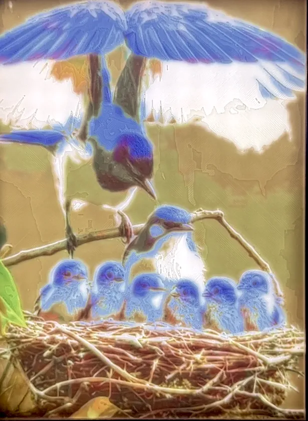 Bird Family Lithophane by GregRMakerWorld: Download Free 3D Models