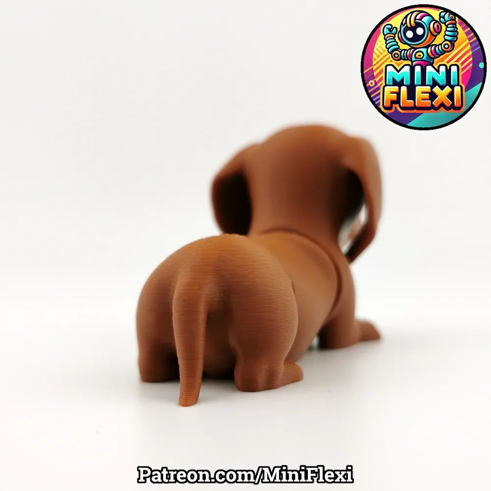 Mini Flexi Dachshund - No Support Articulated by Mini Flexi MakerWorld: Download Free 3D Models