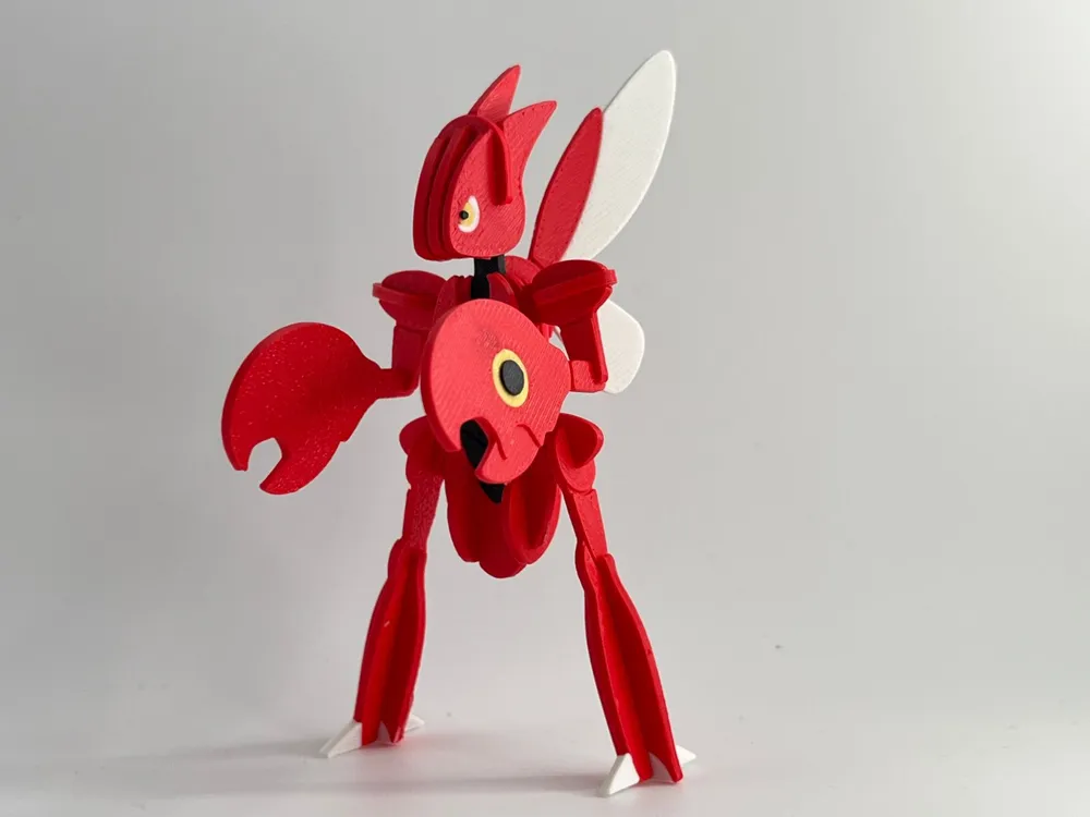 Pokemon #212 - Scizor Kit card - Free 3D Print Model - MakerWorld