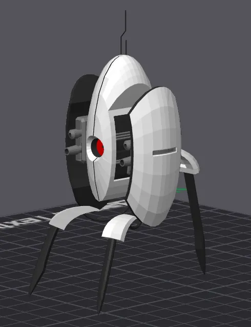 Portal 2 Turret: Print-in-Place Multicolor Edition by Grdashark ...