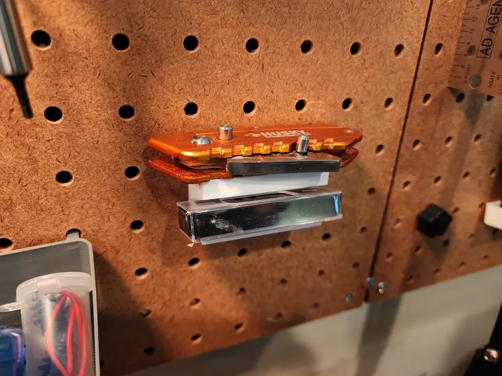 Pegboard Box-cutter and Blade Holder Shelf by jdireen - MakerWorld