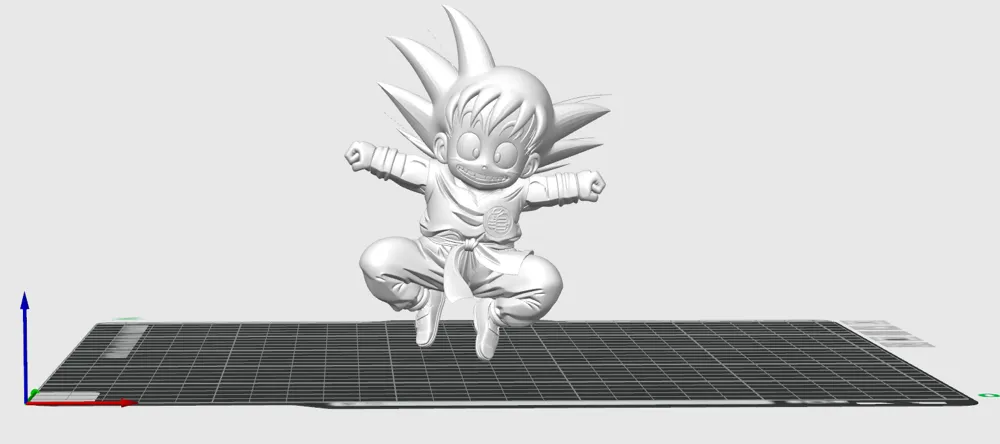 Goku jump with base or no base - Free 3D Print Model - MakerWorld