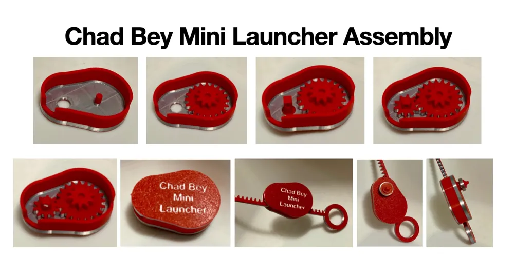 Chad Bey Mini Launcher Set w/ 3 Mini Beys Beyblade by Dryin Designs ...