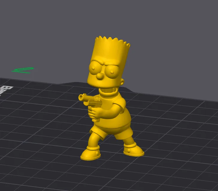 Bart Simpson with gun - Free 3D Print Model - MakerWorld
