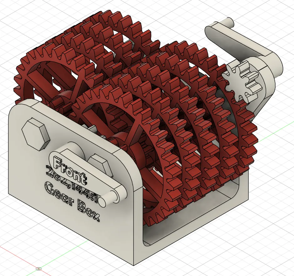 Reduction Gearbox (262,144:1 Gear Ratio) by The Engineering Teacher ...