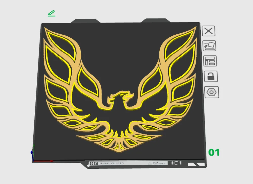 Firebird Logo Plaque by El Jeffe - MakerWorld