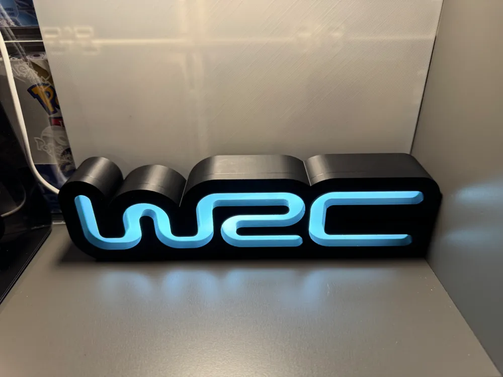 WRC LED Sign 3D by Lubro MakerWorld: Download Free 3D Models