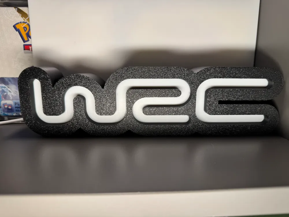 WRC LED Sign 3D by Lubro MakerWorld: Download Free 3D Models