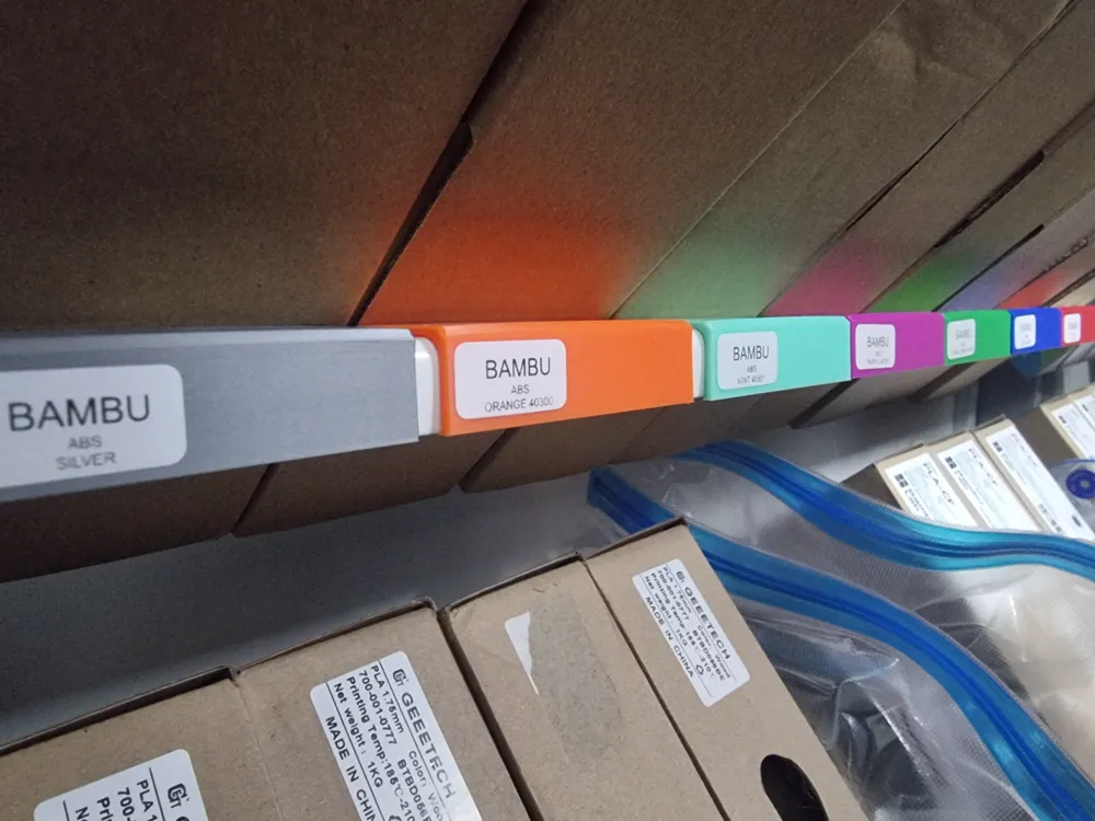 Twin Slot Wall Mount Colour Cover Chart Filament Test Sample Labeller ...