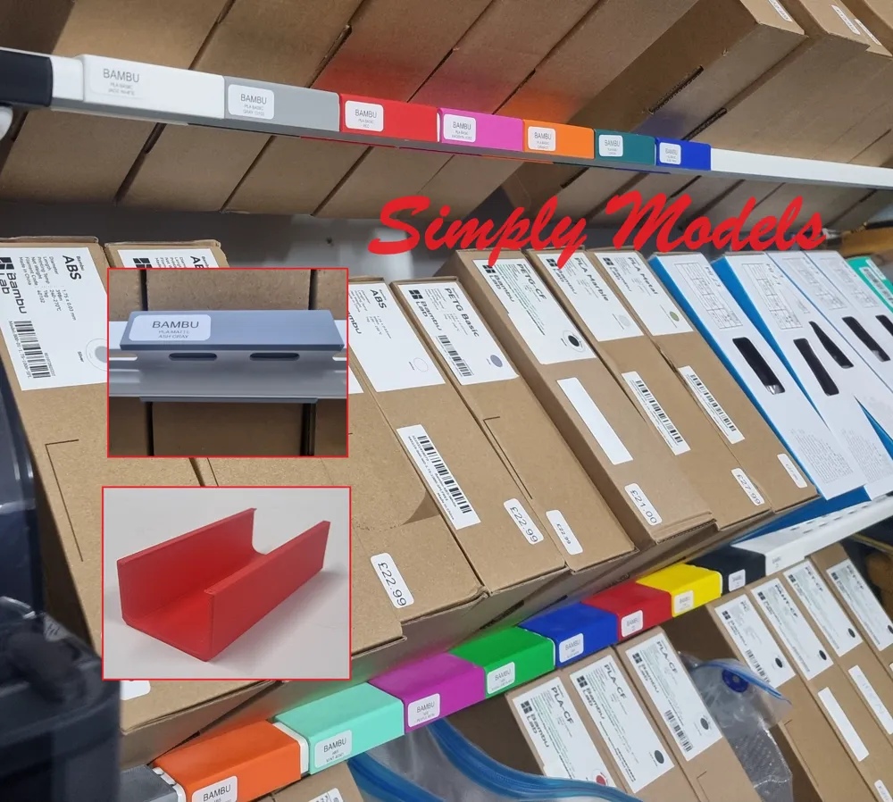 Twin Slot Wall Mount Colour Cover Chart Filament Test Sample Labeller ...