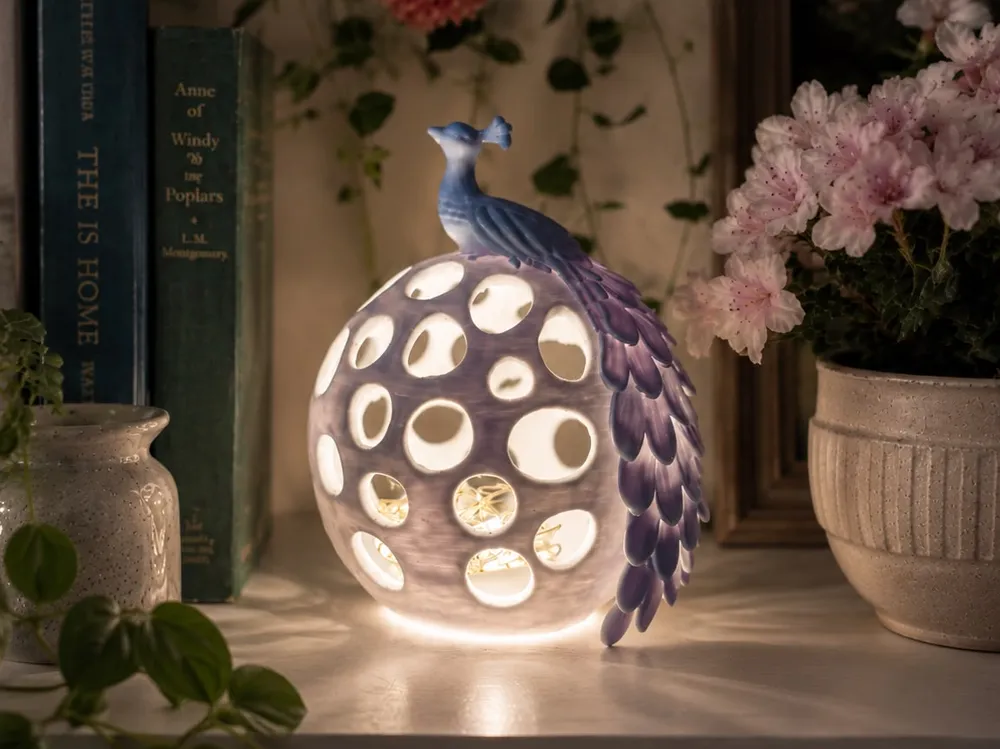 Peacock Glow Lantern LED Decorative Light - Free 3D Print Model ...
