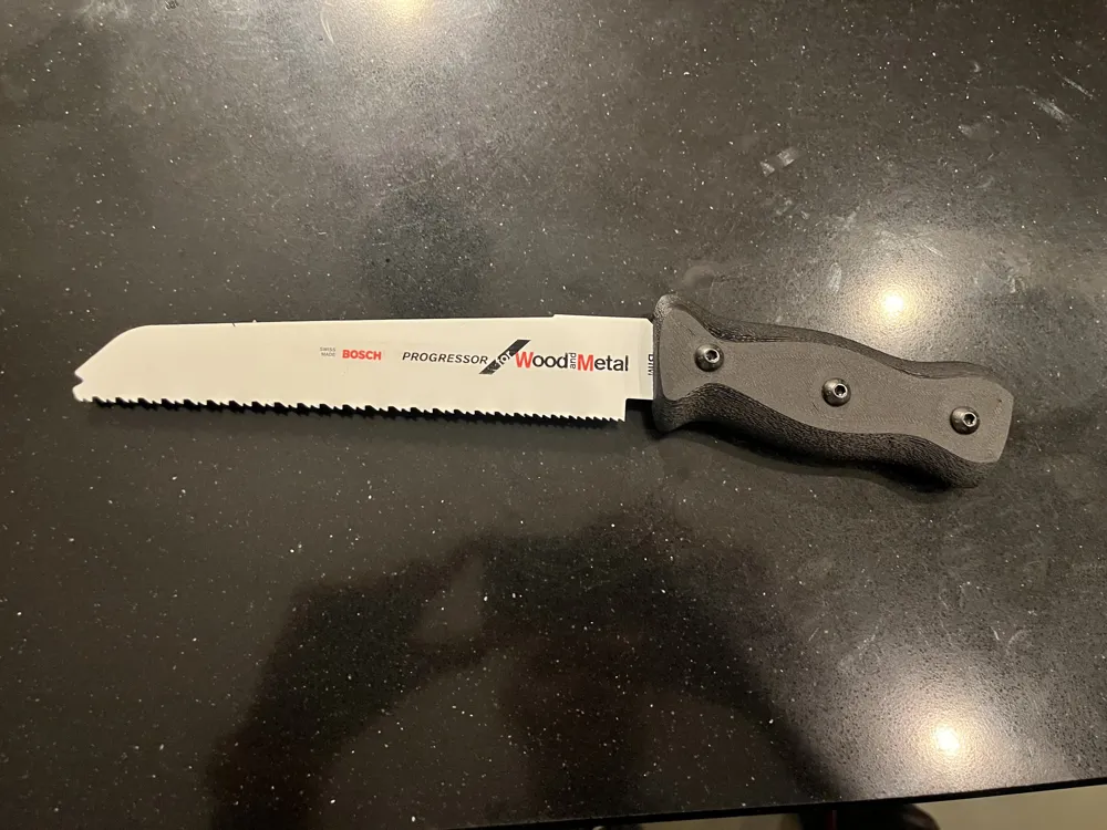 Parametric Knife / Saw blade handle maker - Free 3D Print Model ...