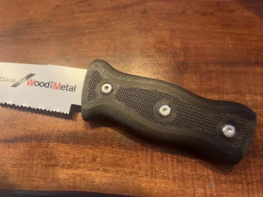 Parametric Knife / Saw blade handle maker - Free 3D Print Model ...