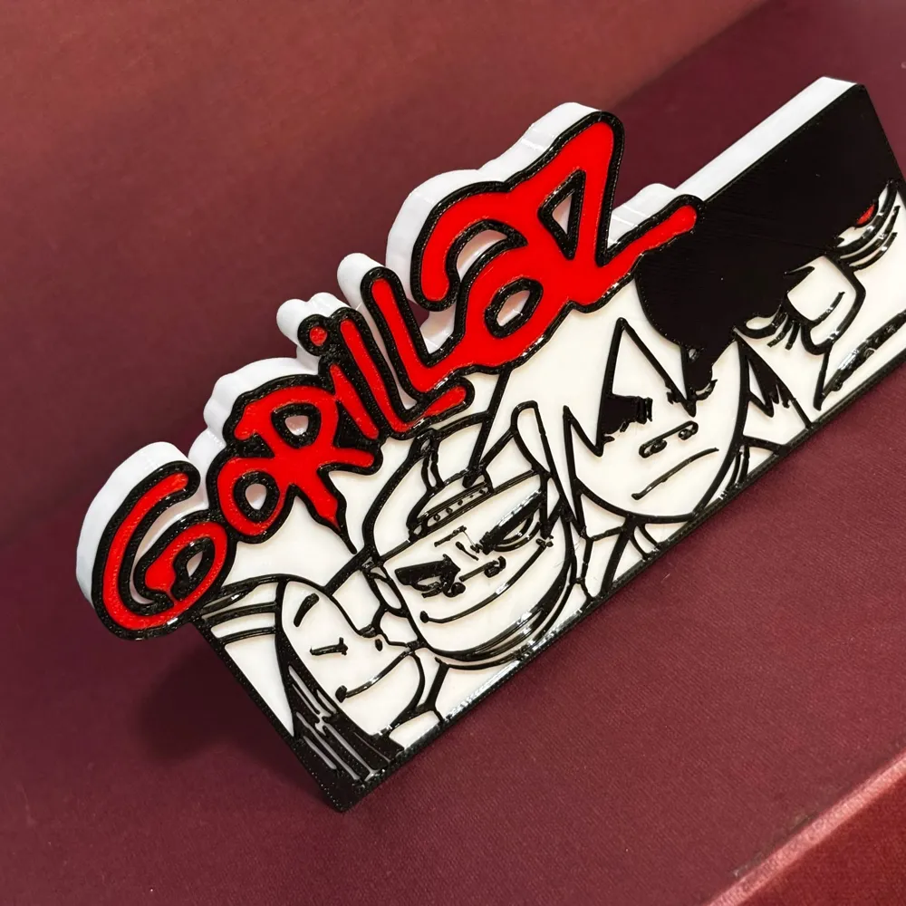 Gorillaz Sign by TMA3DMakerWorld: Download Free 3D Models