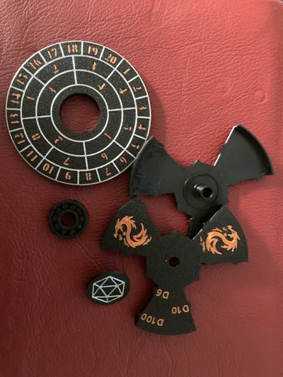Dice fidget spinner for roleplay (DandD) by knutsel_corner MakerWorld ...
