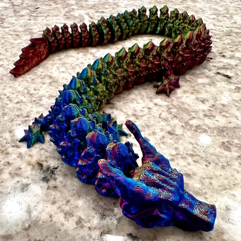 Articulated dragon Remixed by Pejdro MakerWorld: Download Free 3D Models