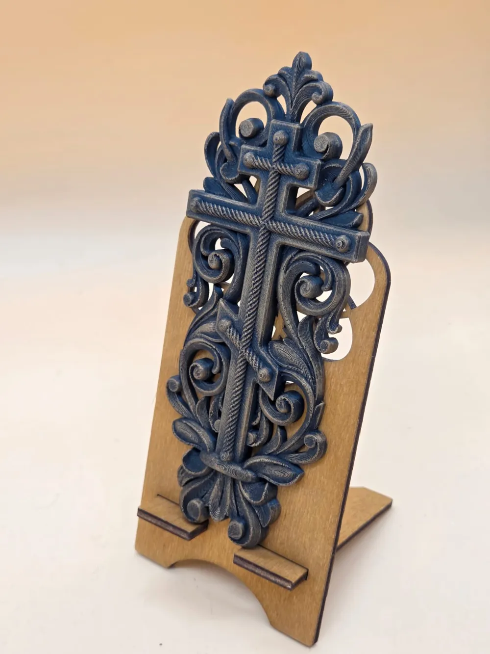 Ornamental Wall Cross Relief Embellishment - Free 3D Print Model ...