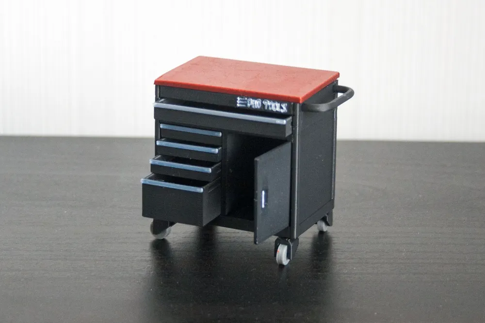 Pro Tool Trolley for Garage diorama, scale 1:18 - Free 3D Print Model ...